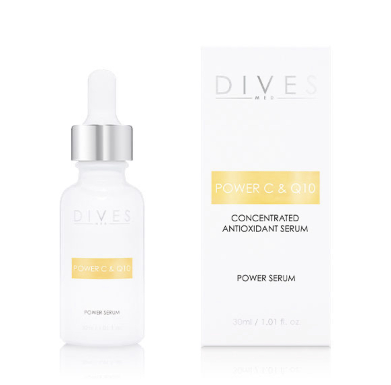 DIVES Med POWER C & Q10 Serum 30ml used by: 10.2025 – Aesthderm